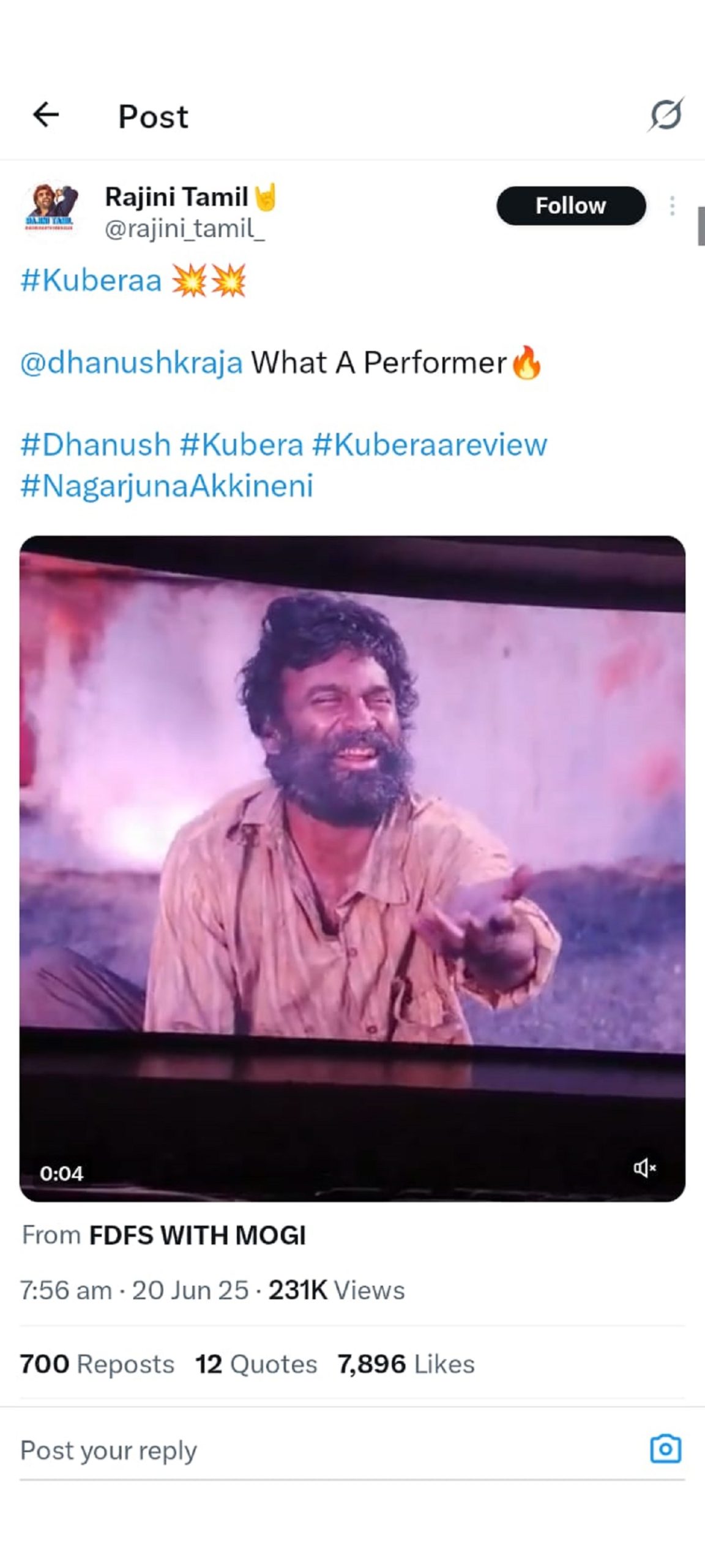 kuberaa movie twitter review update
