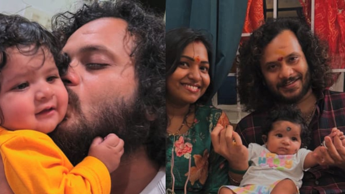 Bigg Boss Manikandan with second wife and child