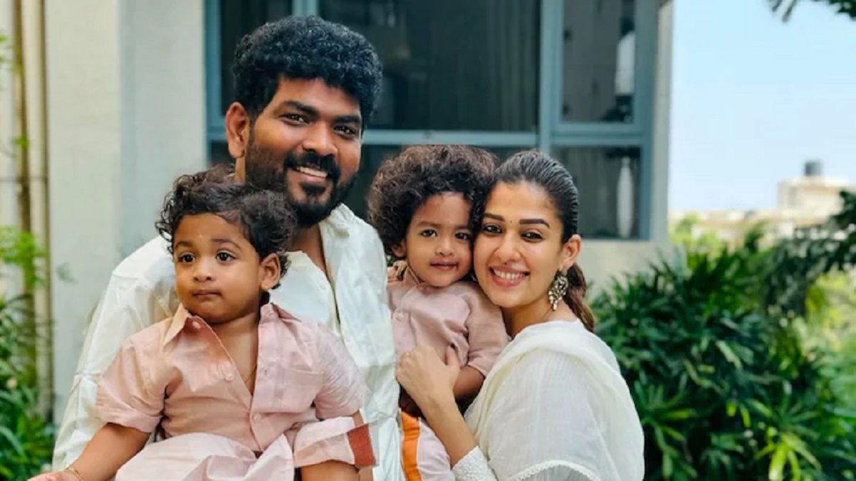 Nayanthara with her husband and children in Murugan temple..!