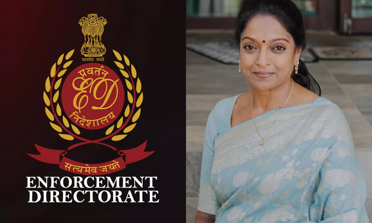 enforcement officers raid actress aruna house
