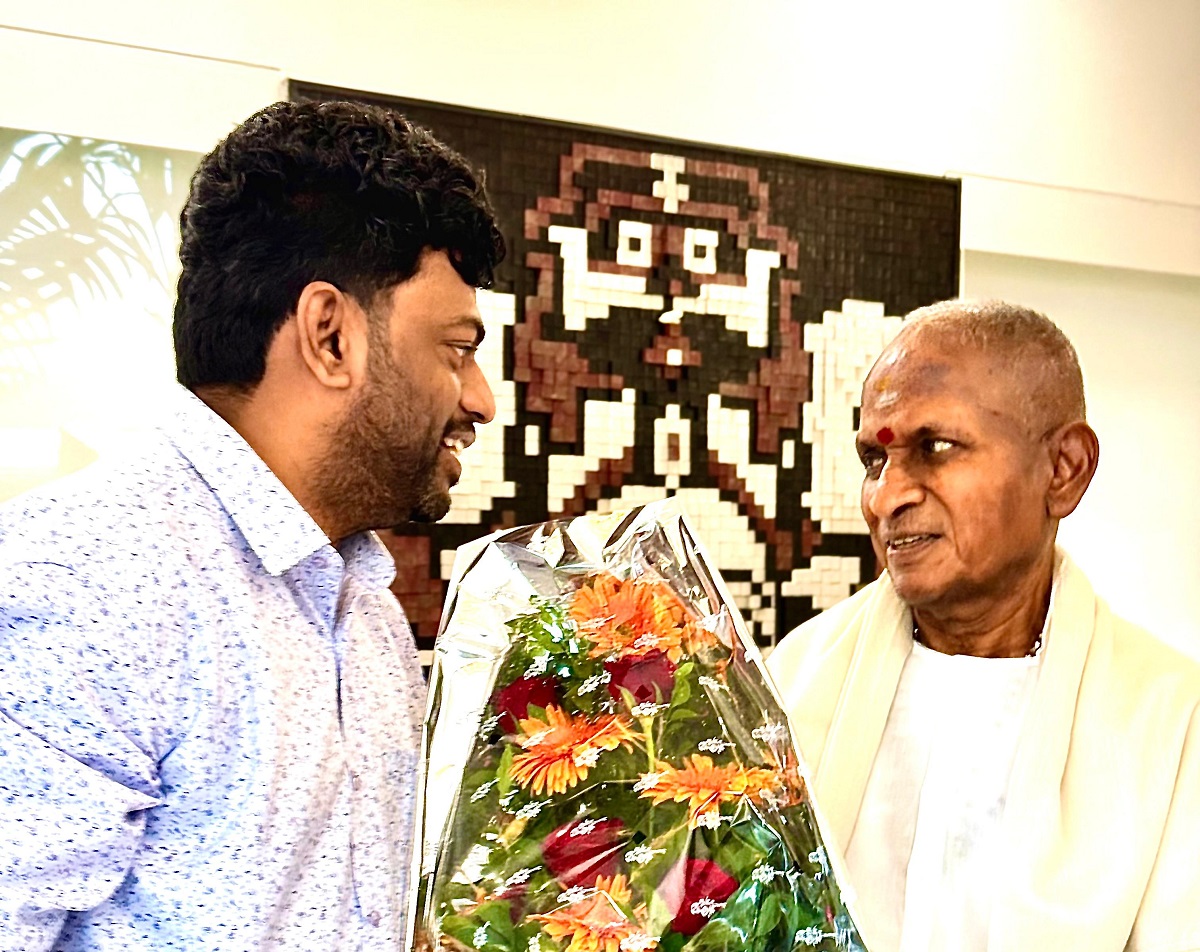 VR Swaminathan Rajesh was blessed by musician Ilayaraja